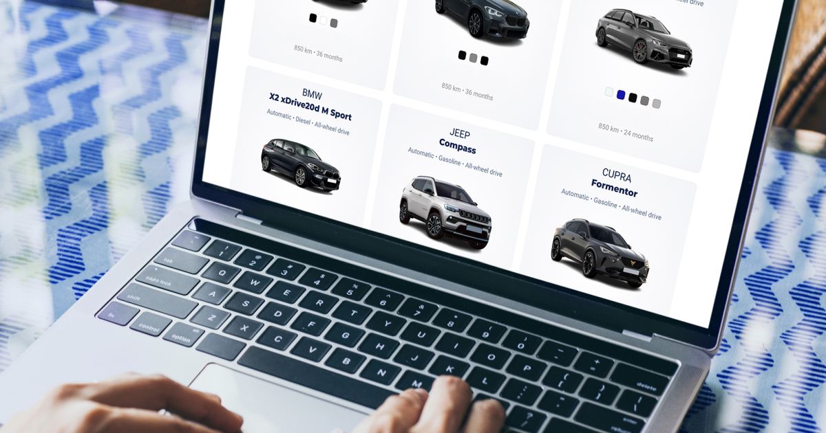 Carvolution’s car subscription configuration | Carvolution.ch